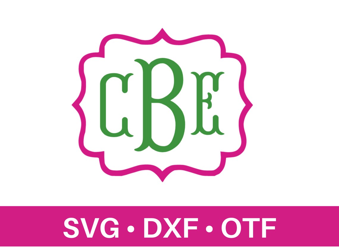 Fishtail Monogram Font + SVG Files | Fishtail Font | Fishtail SVG ...