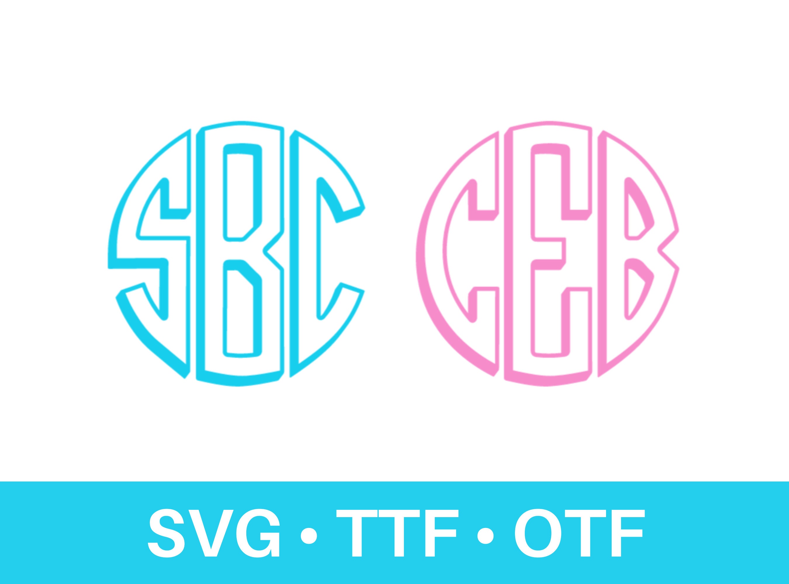 3D Circle Monogram Font | 3D Circle Monogram Font TTF | 3D Circle ...