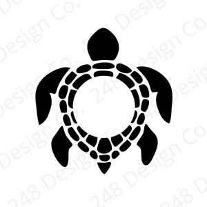 Sea Turtle Monogram Frame | Sea Turtle Monogram | Sea Turtle SVG | Sea ...