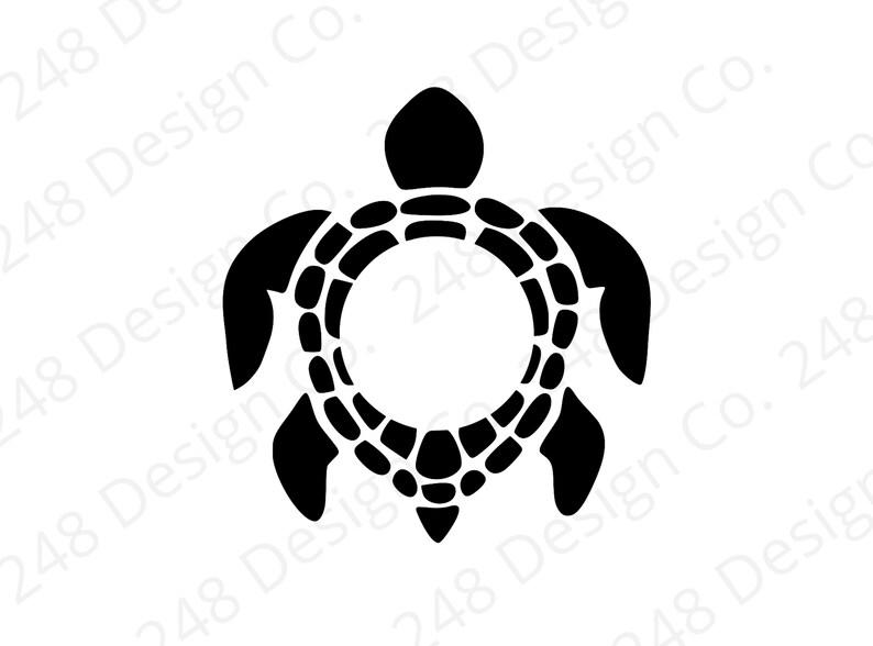 Sea Turtle Monogram Frame | Sea Turtle Monogram | Sea Turtle SVG | Sea ...