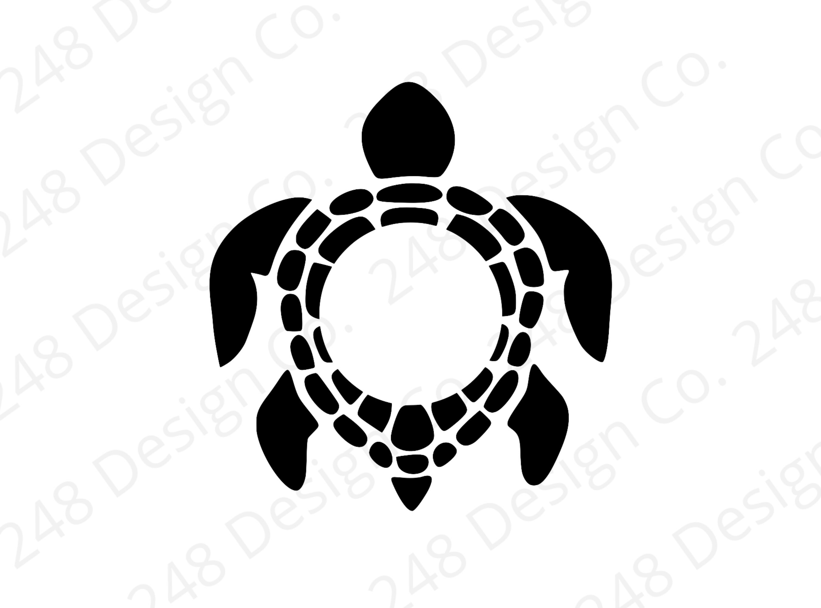 Sea Turtle Monogram Frame | Sea Turtle Monogram | Sea Turtle SVG | Sea ...