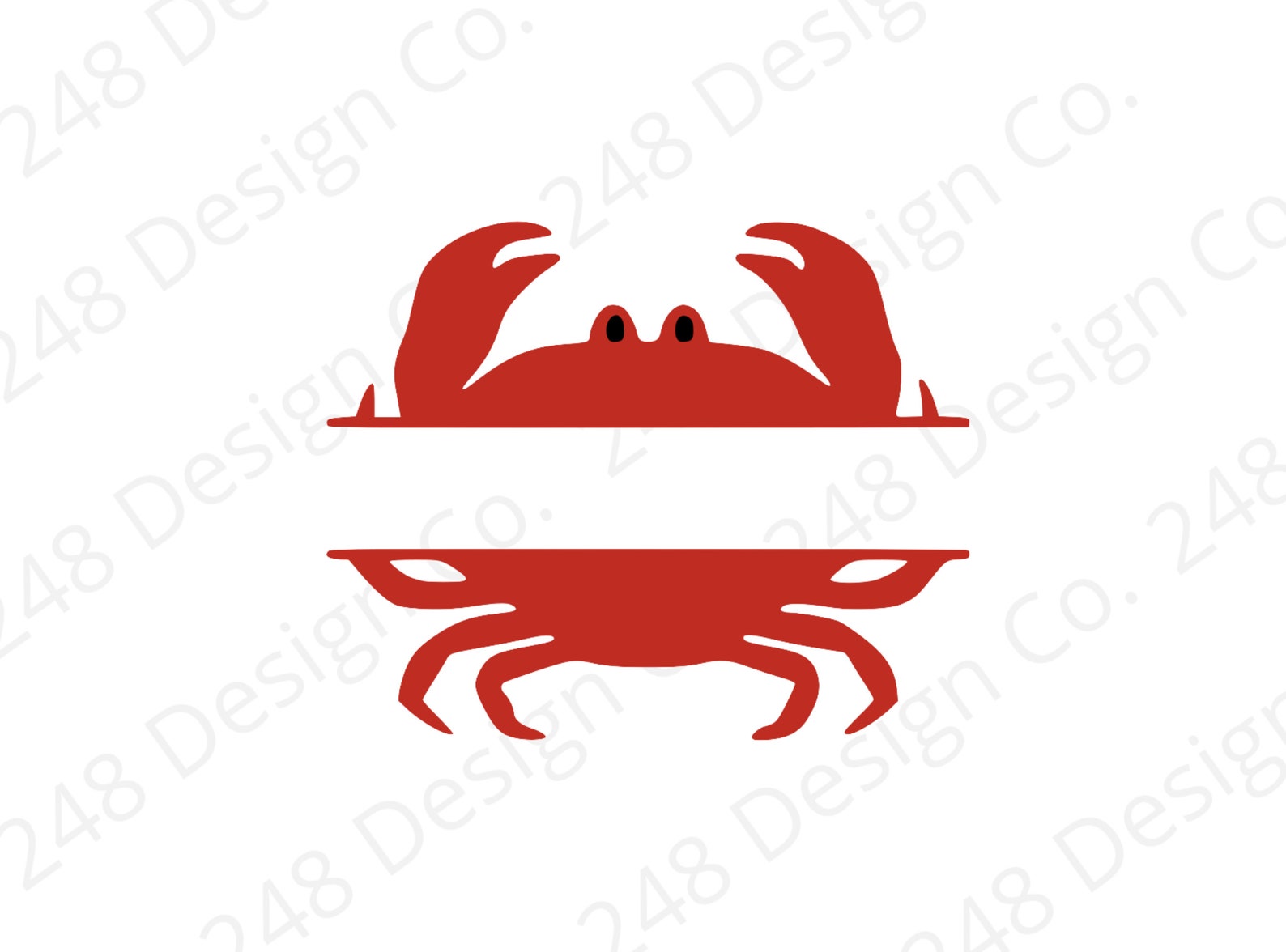 Crab Name Frame Cut File | Crab Monogram | Crab Name Frame | Crab SVG ...