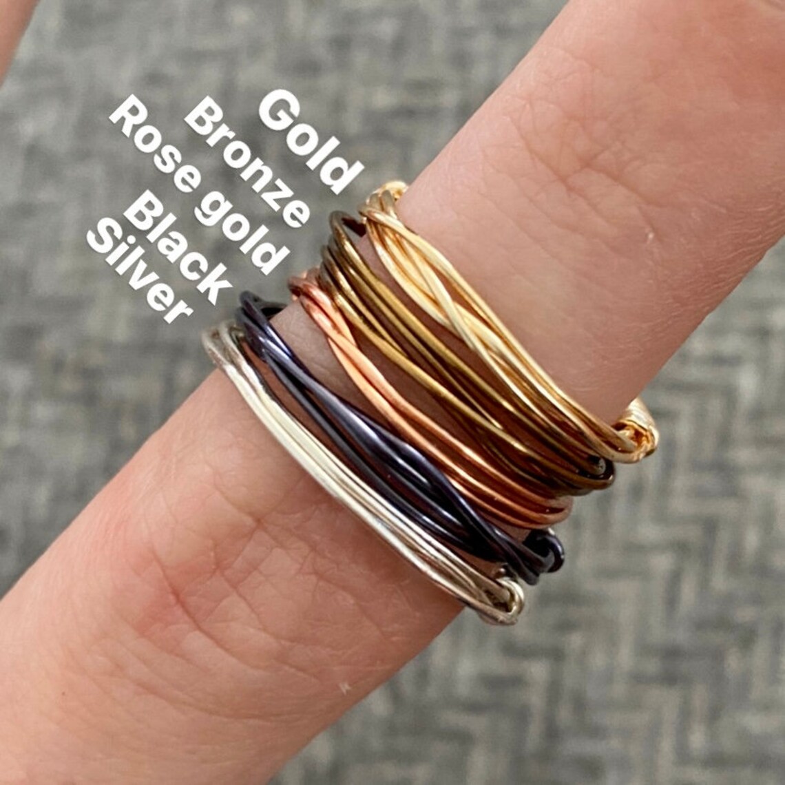 Pride Rings Wire Rings Beaded Jewerly Lgbtq Jewerly Pride - Etsy