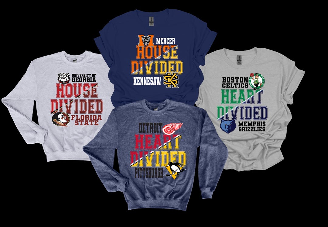House Divided Sports Team Shirt: College, High School - Etsy