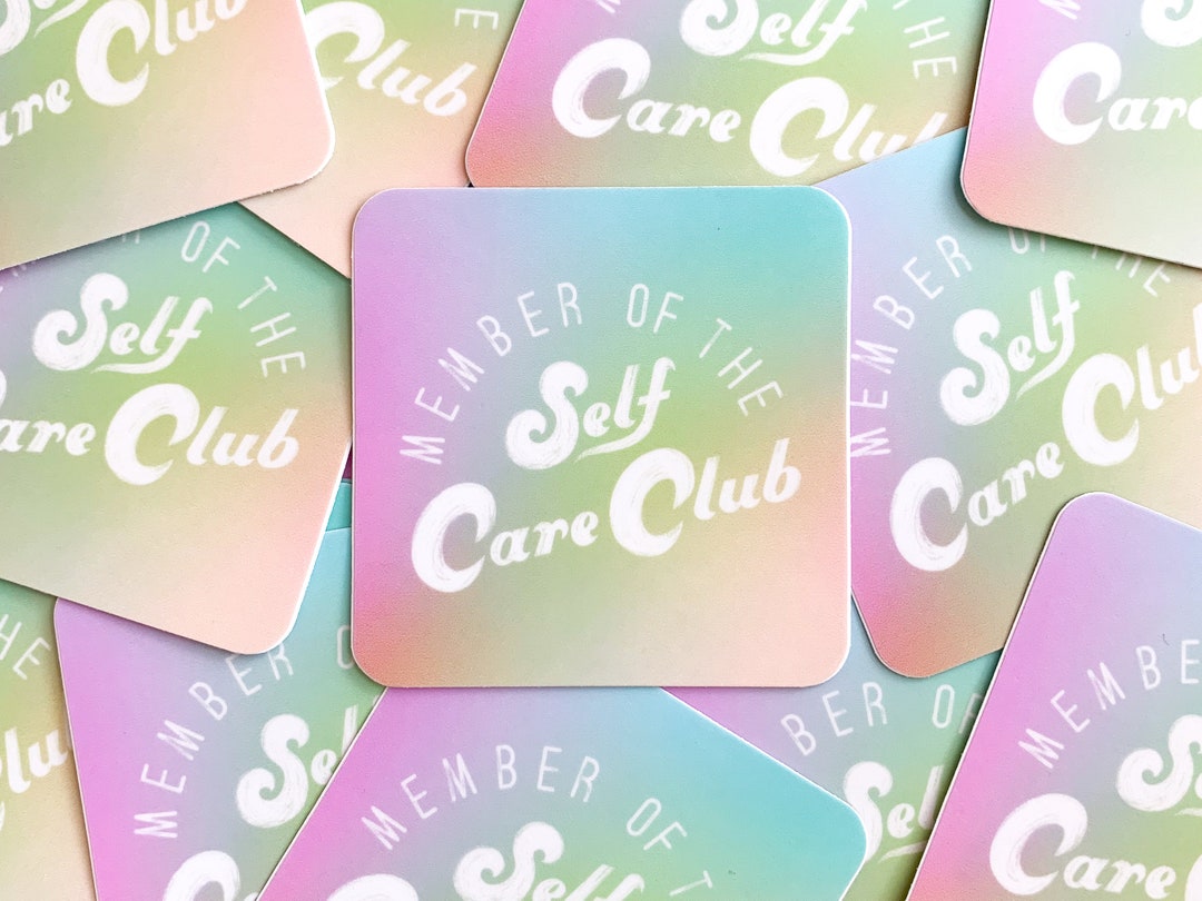 Self Care Club Sticker Self Love Club, Positive Affirmation - Etsy