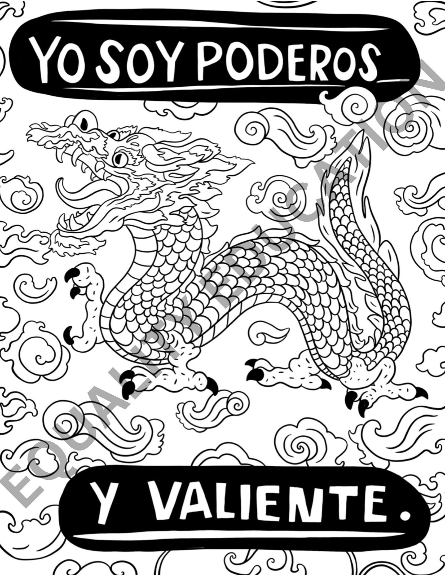 SPANISH Affirmations Coloring Book YO SOY Self Love/ - Etsy