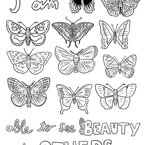 I AM AFFIRMATIONS Coloring Book for Boosting Confidence Self - Etsy