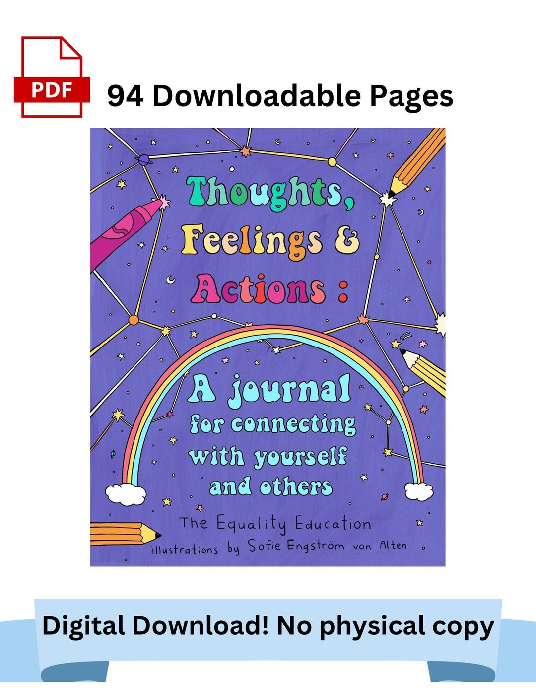 Digital Download Journal Prompts for Mental Health, Self Therapy ...