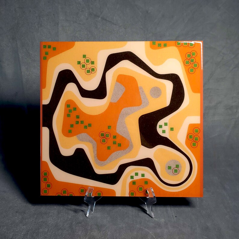 Burle Marx Inspired Custom Laser Cut With Epoxy - Etsy