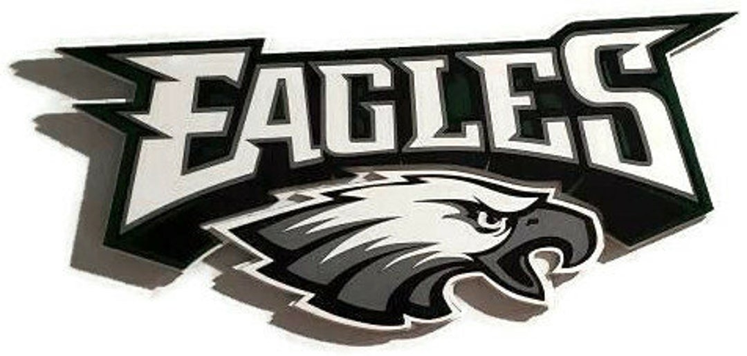 Personalized Philadelphia Eagles Football Logo - Custom Hand Painted ...
