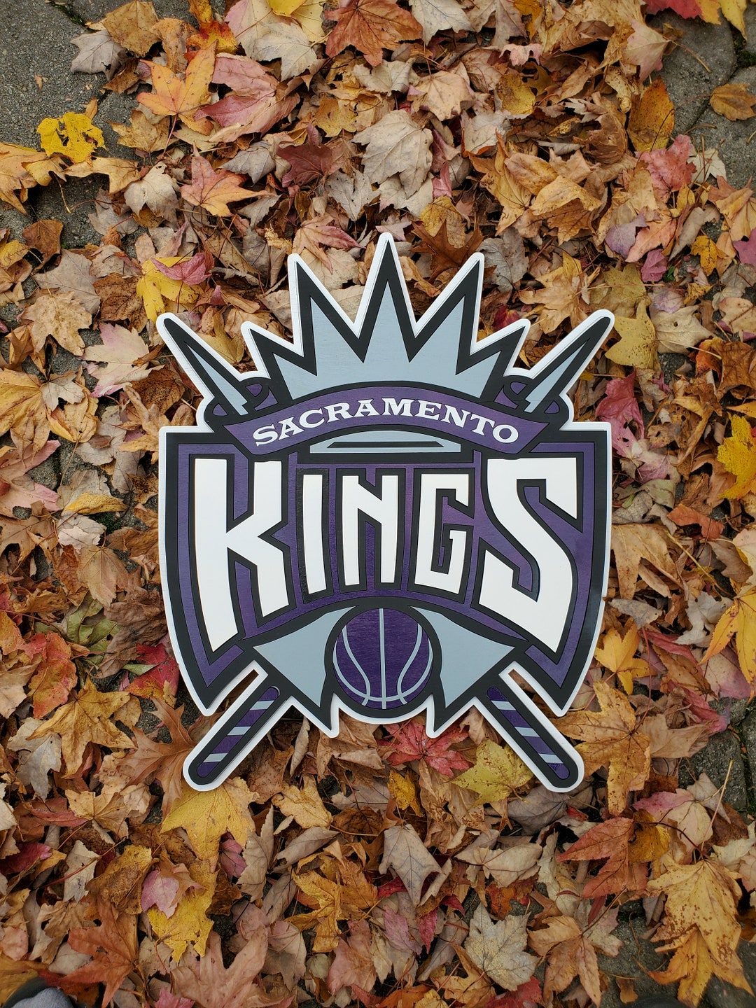 Personalized Sacramento Kings Basketball Logo - Custom Hand Painted ...