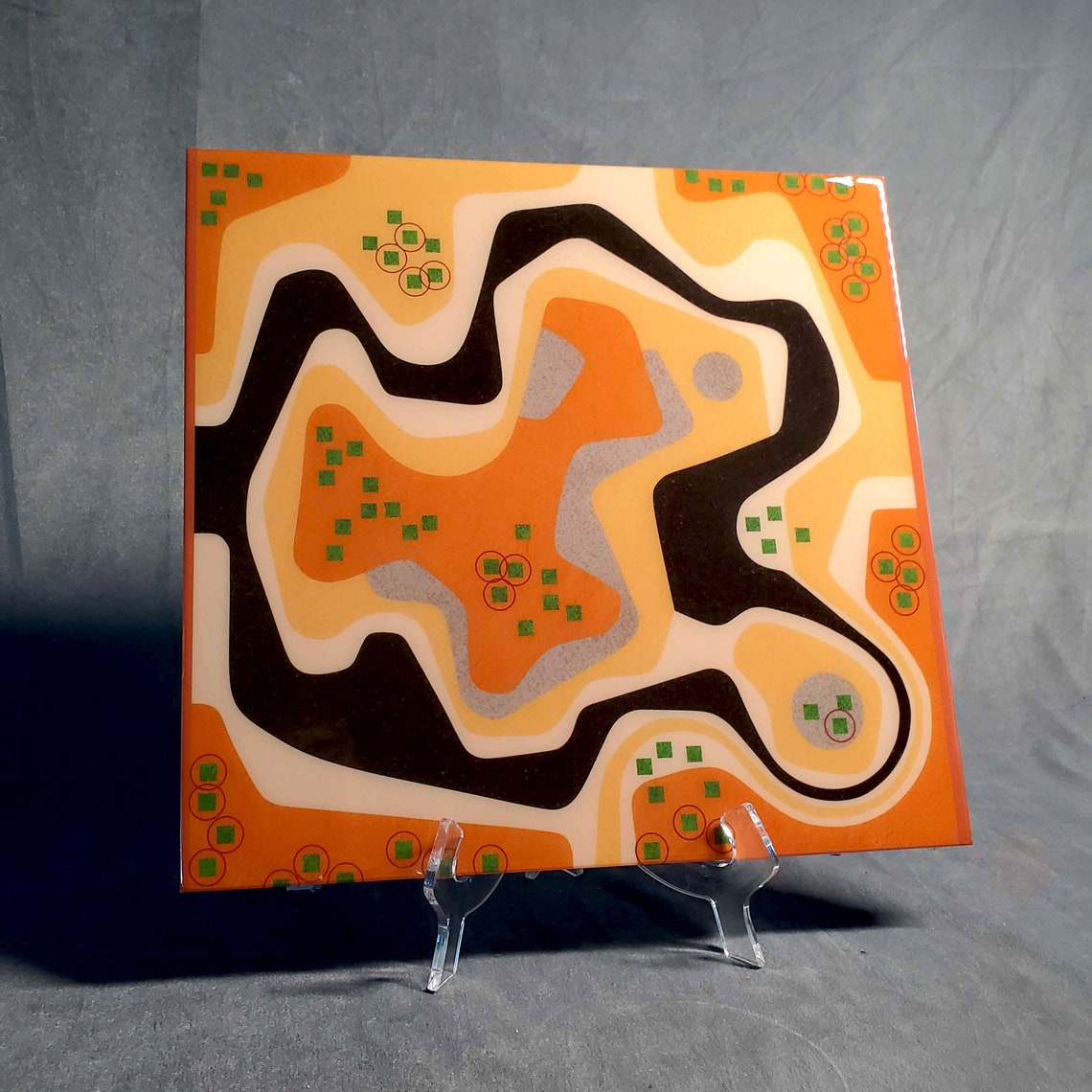 Burle Marx Inspired Custom Laser Cut With Epoxy - Etsy