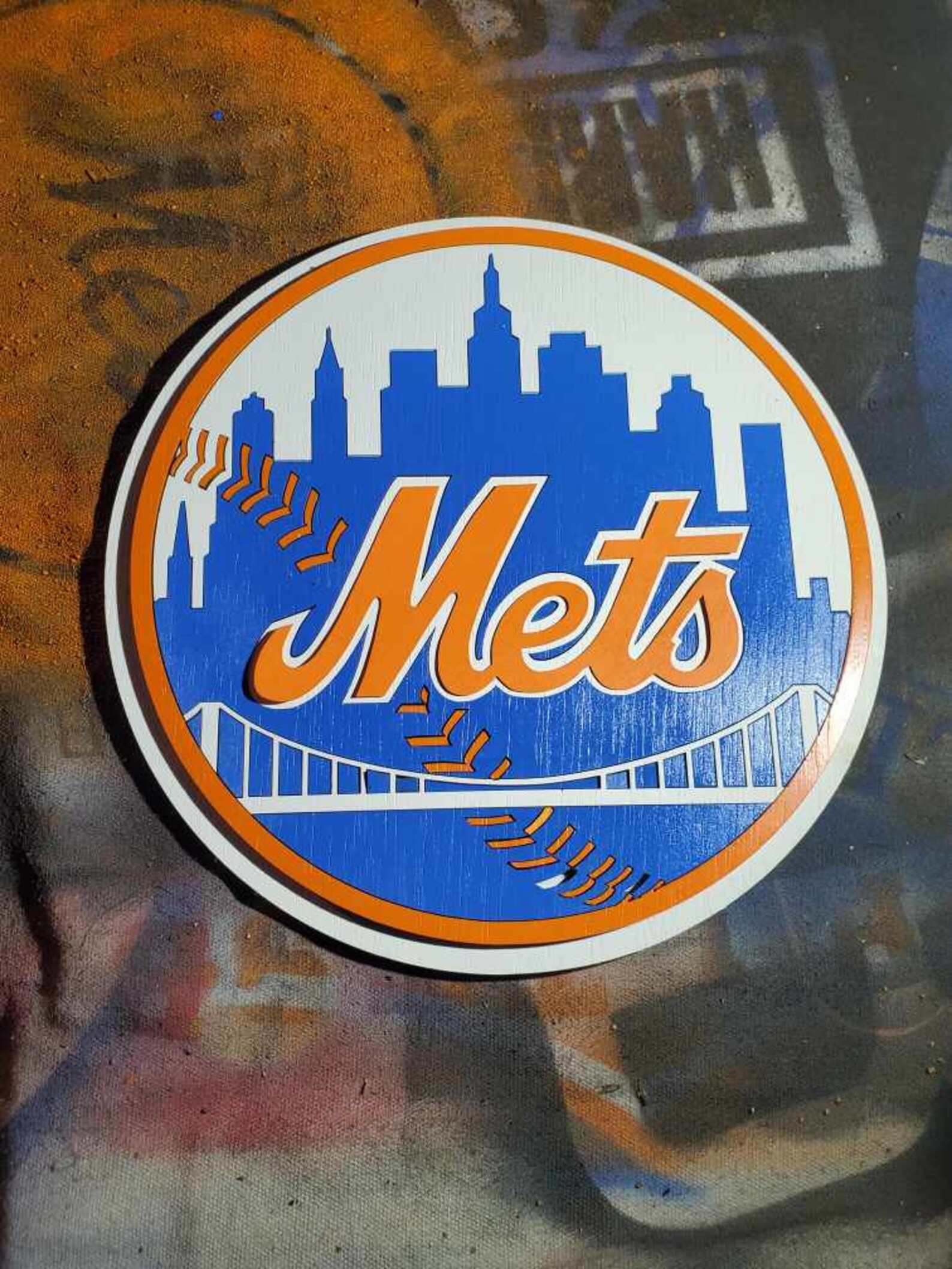 Mets Wooden Sports Logo Sign Wall Décor Mets Wall Sign - Etsy