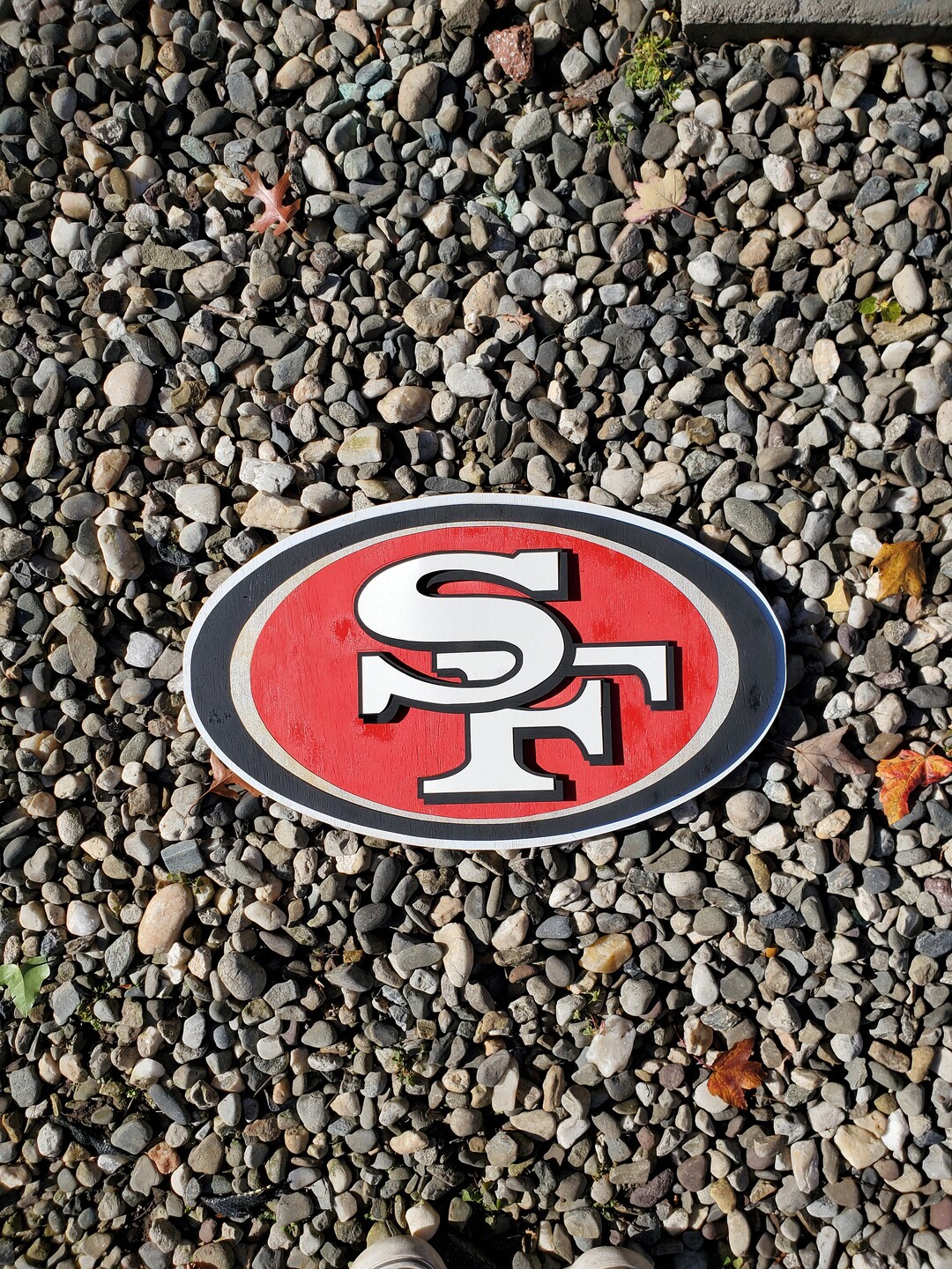 Personalized San Francisco 49'ers Football Logo - Custom Hand Painted ...