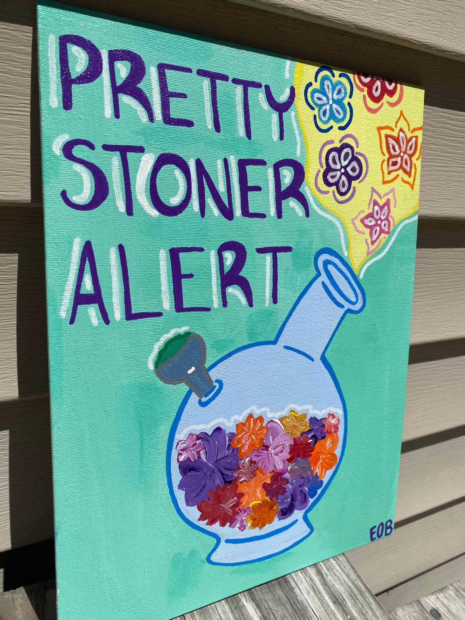 Stoner Painting Stoner Paint Canvas Stoner Decor Stoner | Etsy