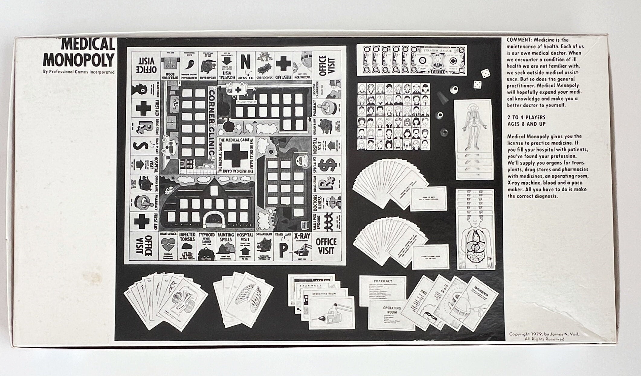 Vintage 1979 Professional Games Medical Monopoly Doctor Board Game - Etsy