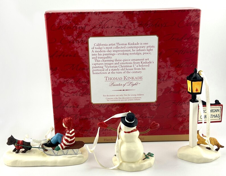 Set of 3 Hallmark 2001 Keepsake Ornaments Victorian Christmas Memories ...