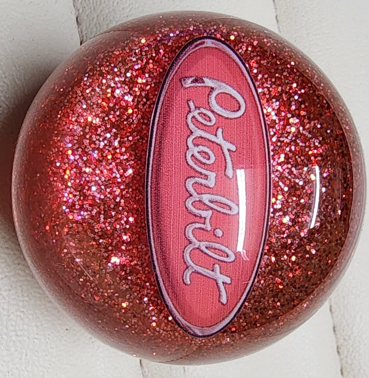 Custom Shift Knob Red Peterbilt Shifter Knob Vintage Rat Rod Hot Rod ...