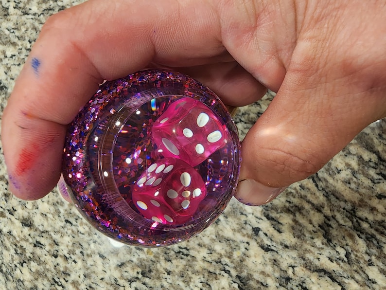 Custom Shift Knob Rattling Dice Shifter Knob, Rat Rod, Rat Fink Hot Rod ...