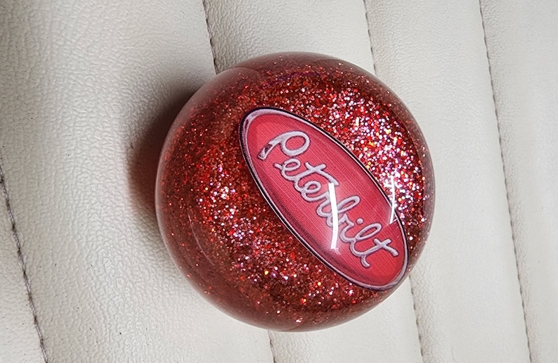 Custom Shift Knob Red Peterbilt Shifter Knob Vintage Rat Rod Hot Rod ...
