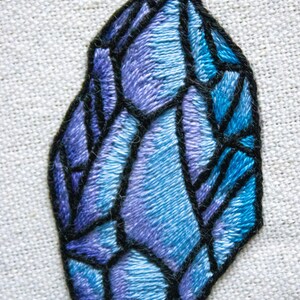 Hand Embroidery Pattern Enchanted Crystals | Witchy Magical Beginner ...