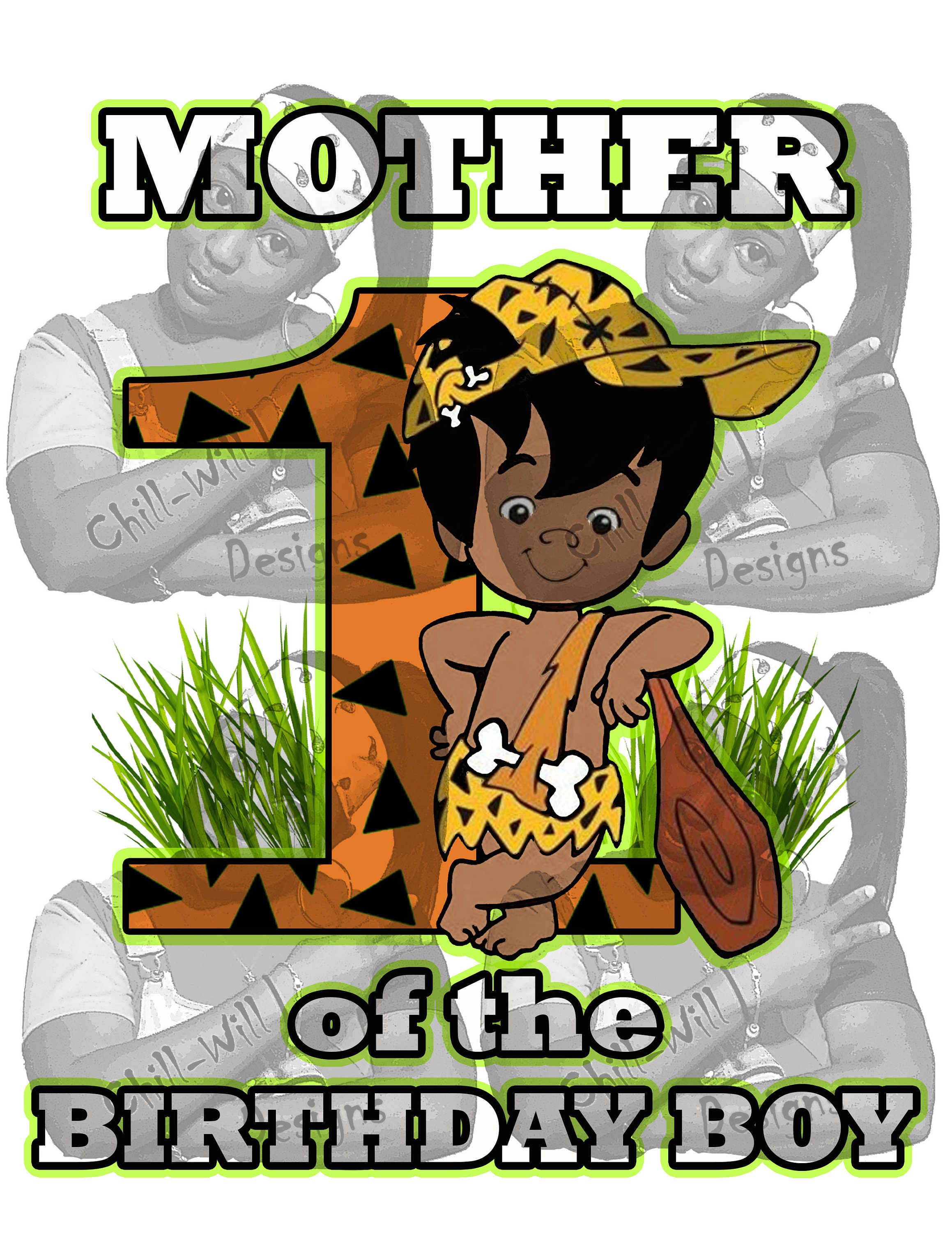 Bam Bam Rubble Inspired Mother of the Birthday Boy 1st - Etsy