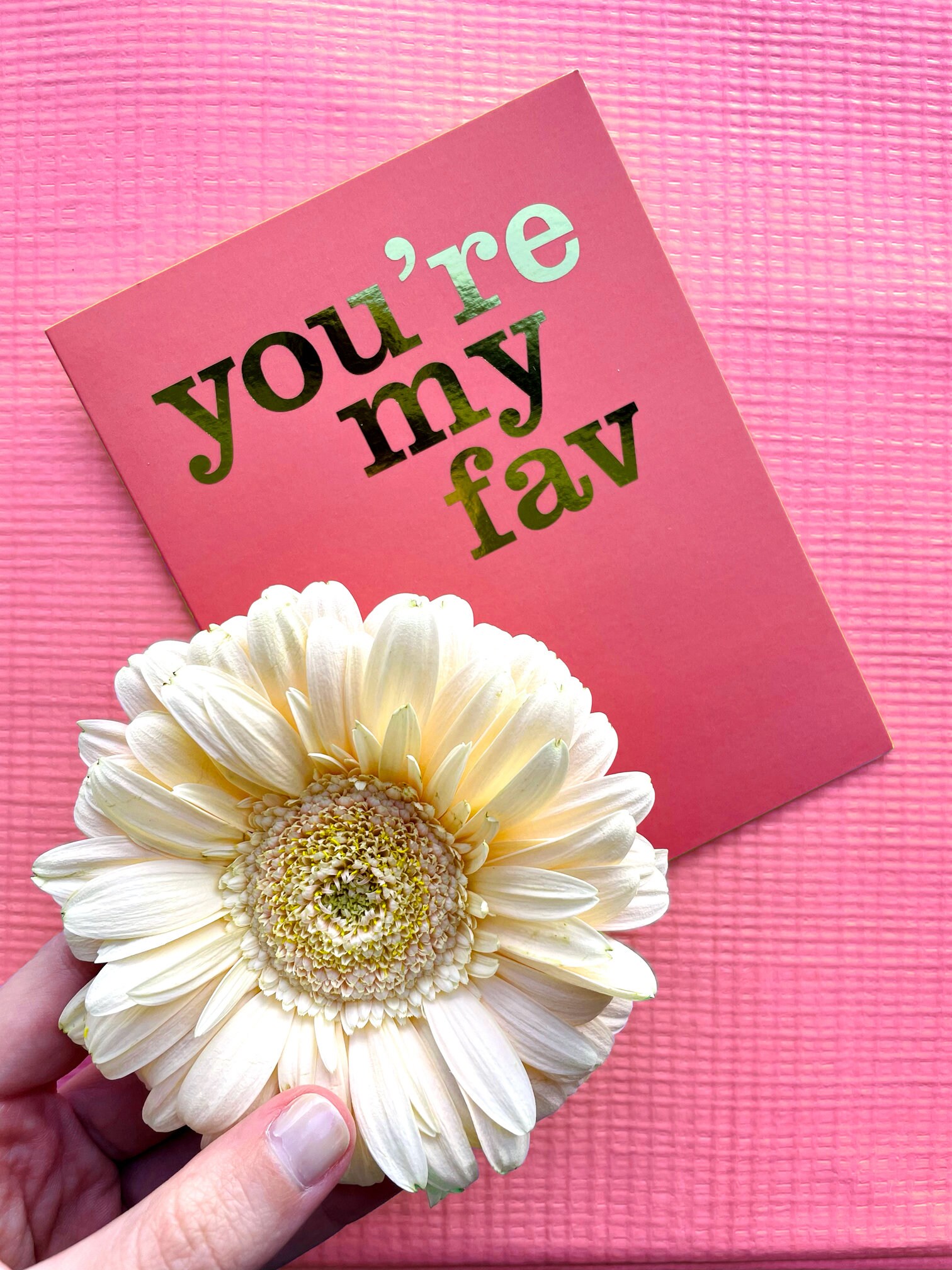 Gold Foil Card | You're My Fav - Etsy