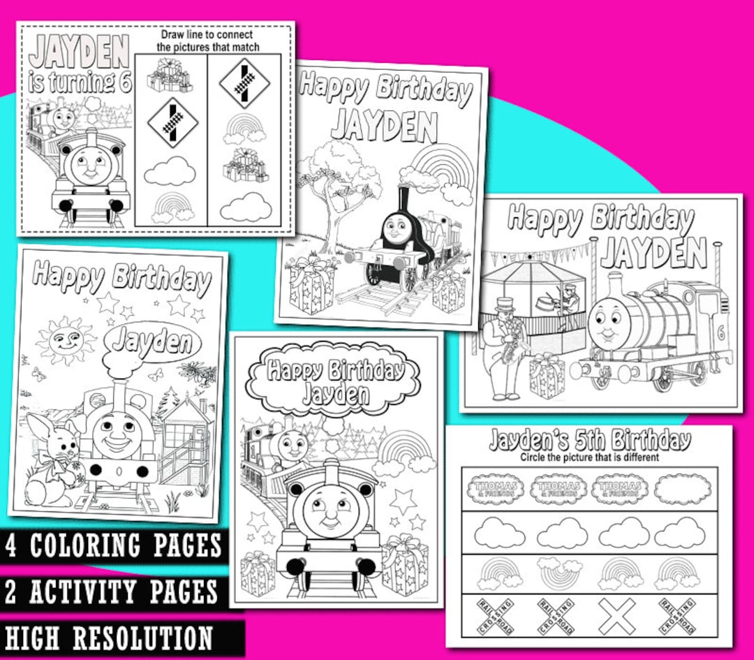 Thomas Birthday Coloring Pages