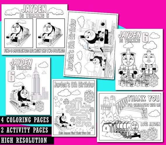 Thomas Birthday Coloring Pages