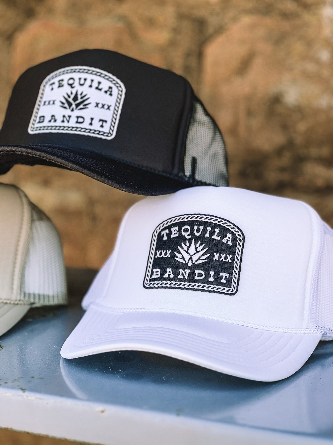 Tequila Bandit Patch Trucker Hat | Vintage Style | Old Cowboy Style ...
