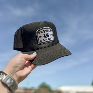 Tequila Bandit Patch Trucker Hat | Vintage Style | Old Cowboy Style | Country Concert Hat ...