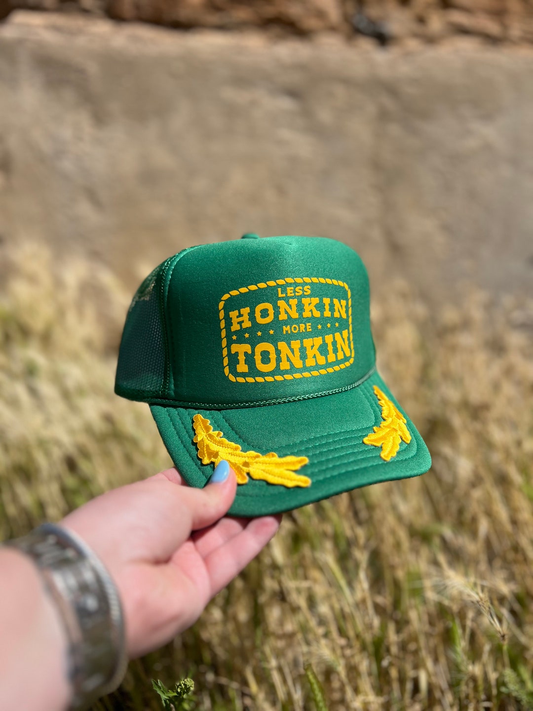 Less Honkin More Tonkin Trucker Snapback | Vacation Hat | Country ...