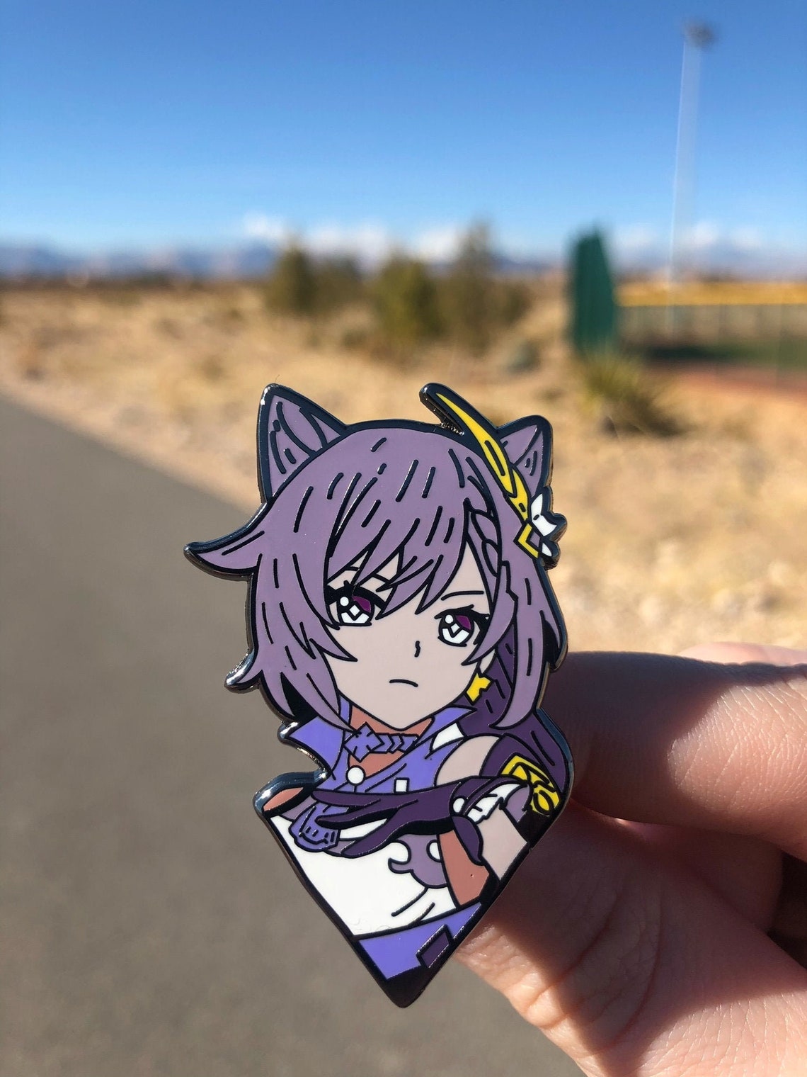 Genshin Impact Keqing Banner Pin - Etsy