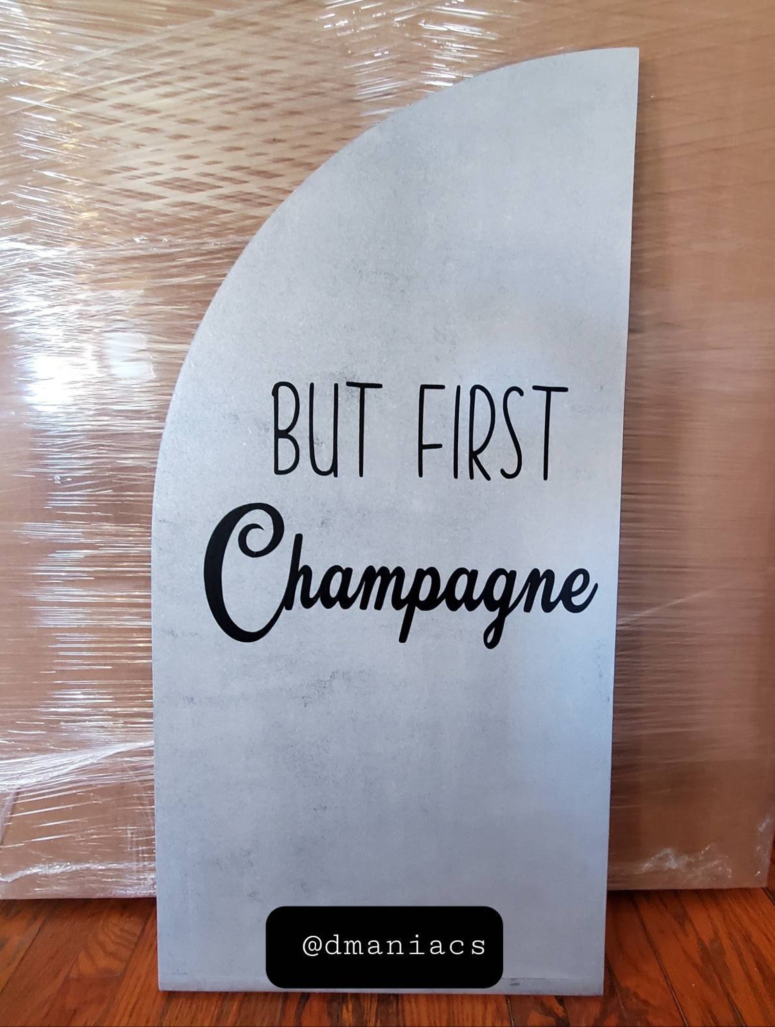 Local Massachusetts Delivery ONLY Champagne Wall With Semi - Etsy
