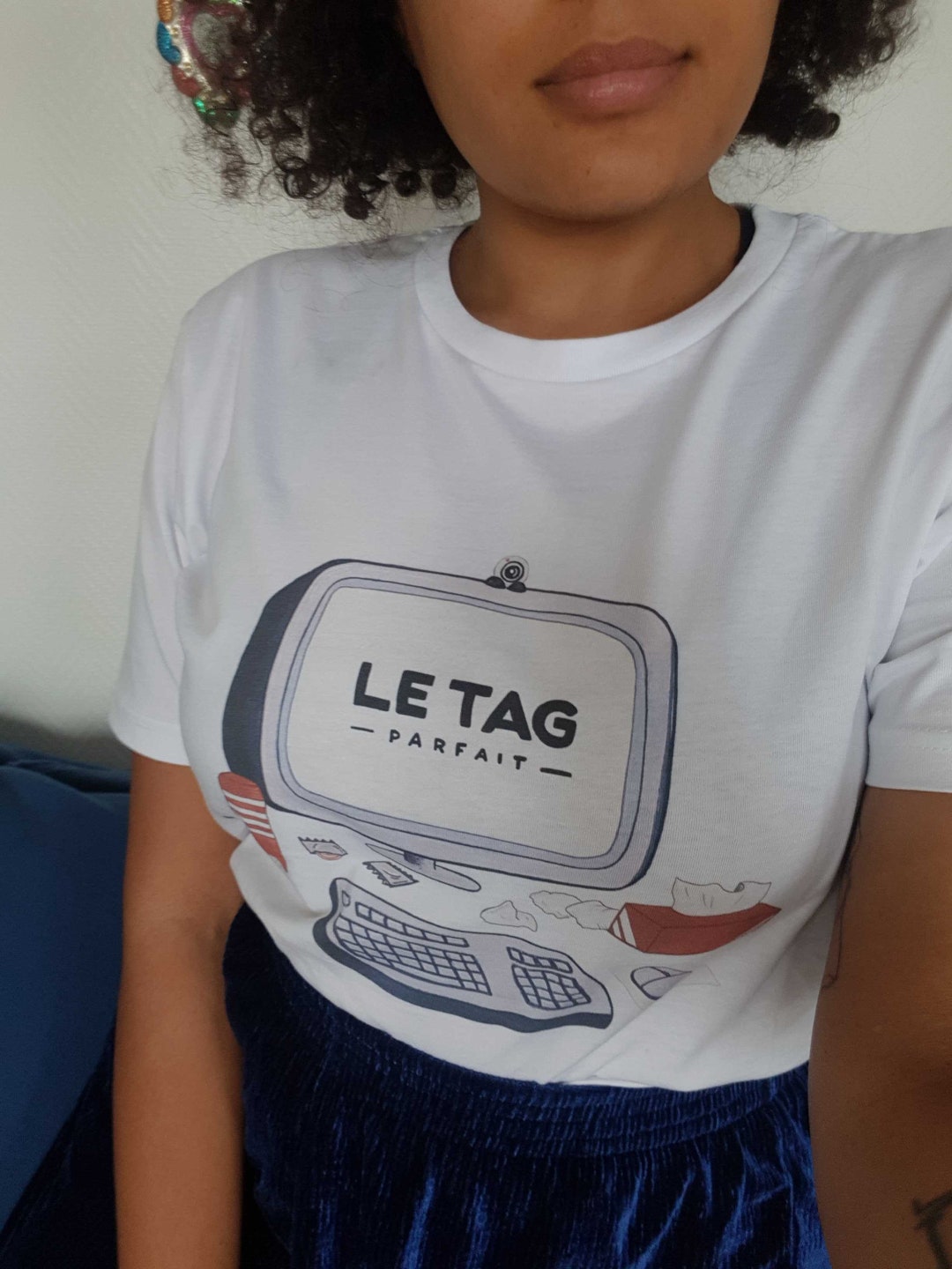 T-Shirt Le Tag Parfait x Lisa Villaret - Etsy France