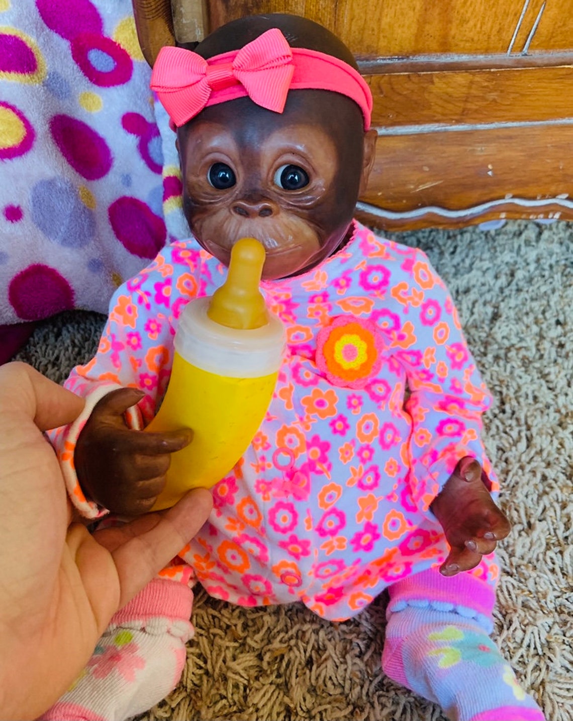 Reborn Baby Monkey Doll - Etsy