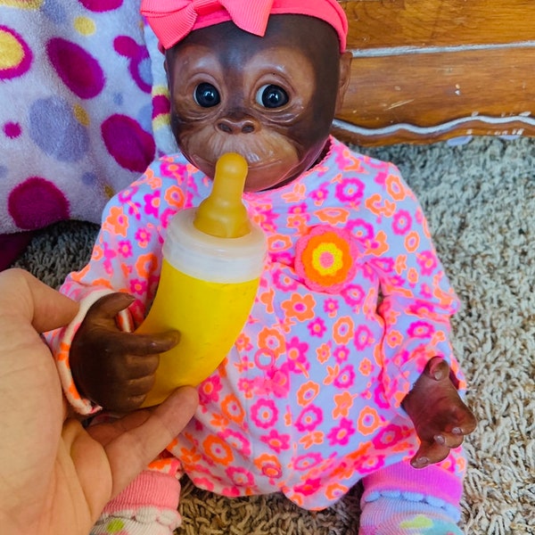 Reborn Monkey Doll - Etsy