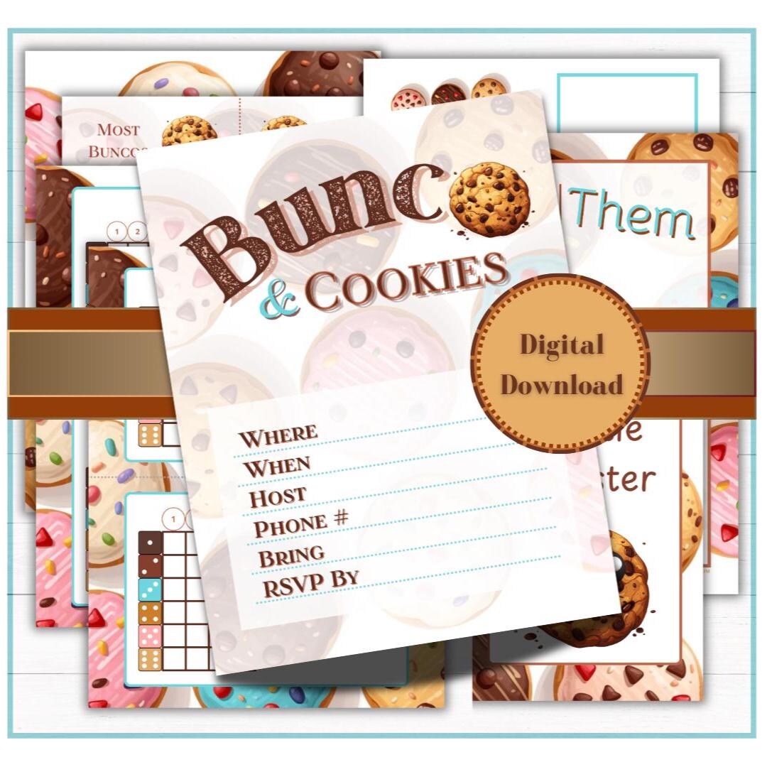 Bunco Score Card, Bunco Score Sheet, Candy Bunco, Bunco Download ...