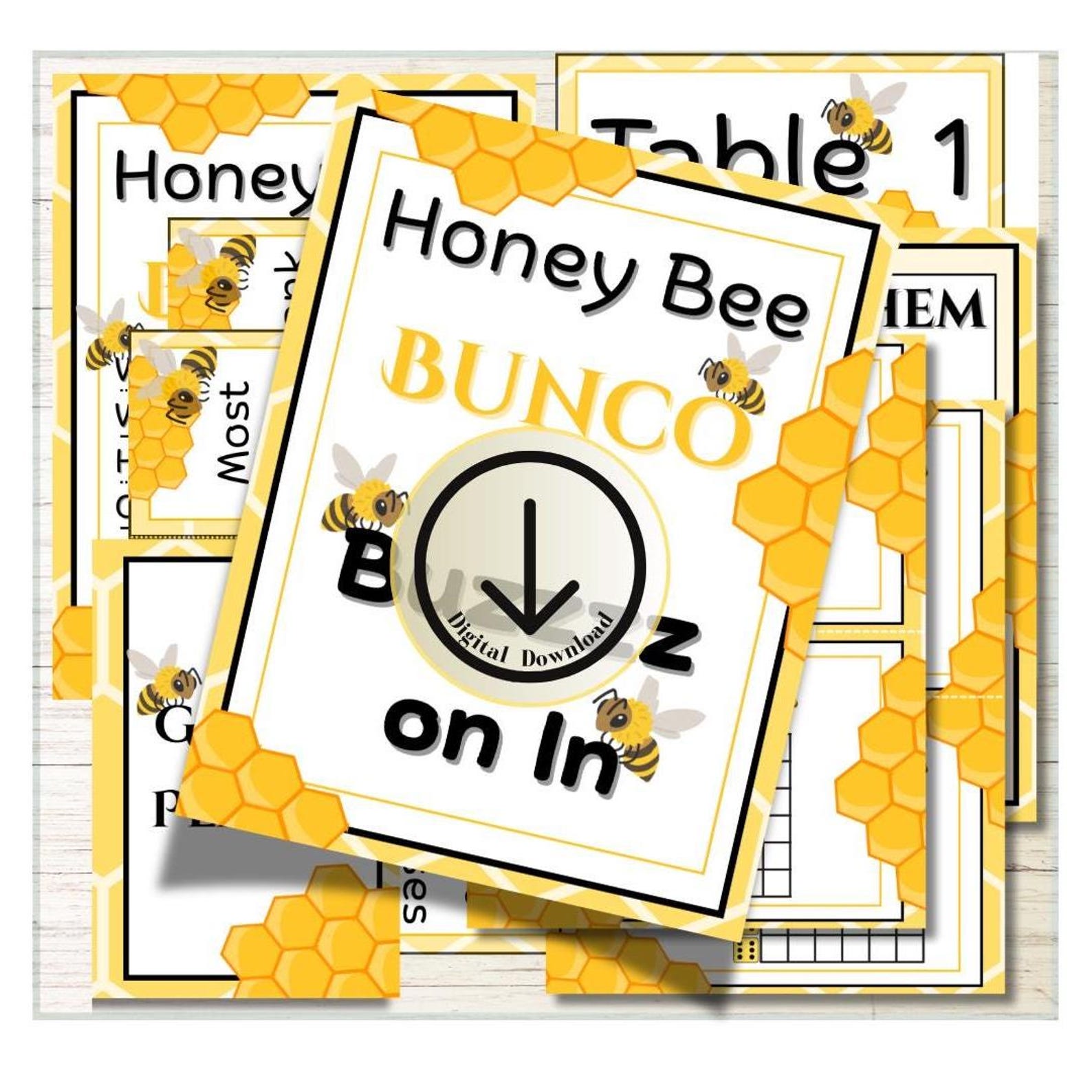 Bunco Score Sheet, Bunco Score Card, Bunco Digital, Bunco Download ...