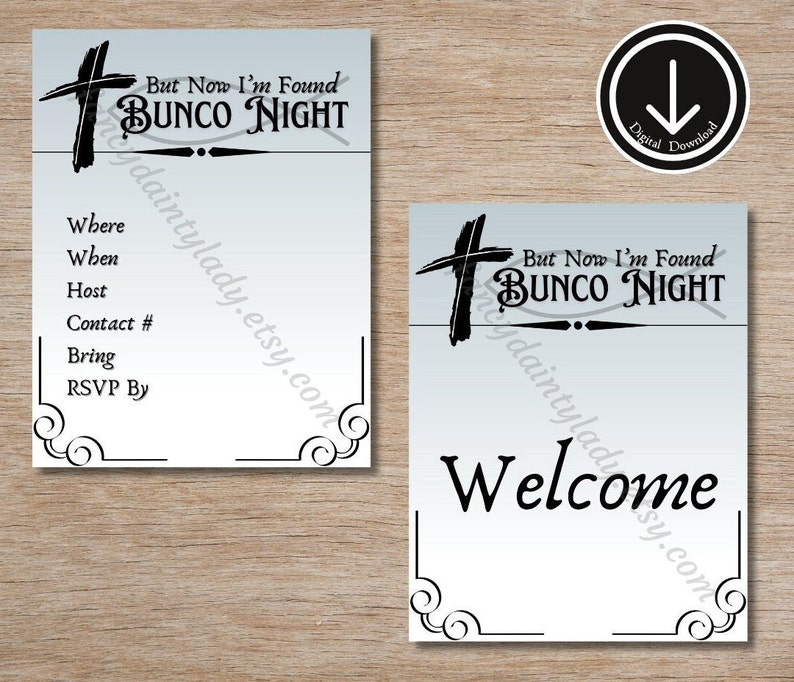 Cross Bunco, Bunco Cards, Bunco Score Sheet, Bunco Score Card, Bunco ...