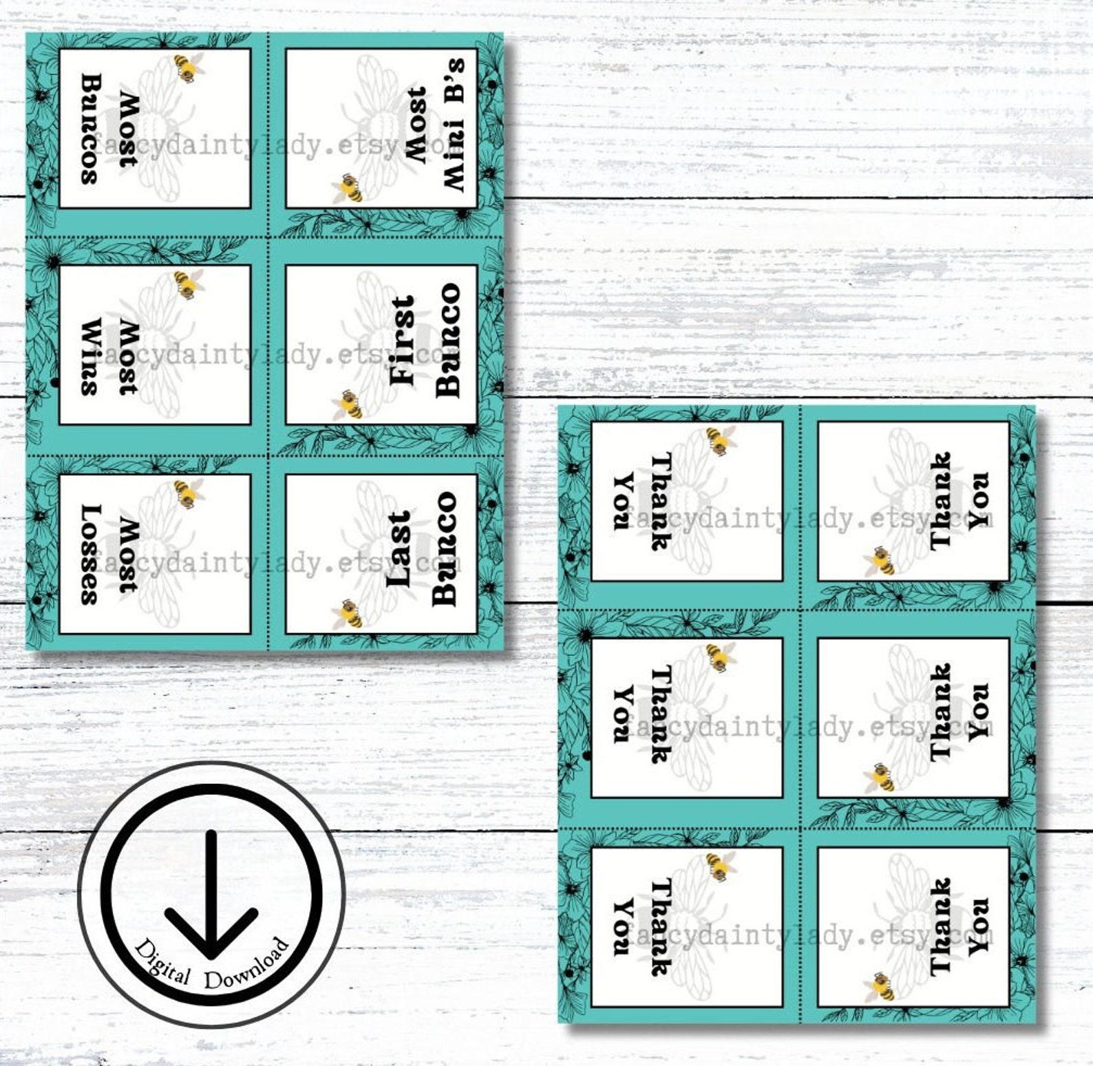 Bee Bunco, Bunco Cards, Bunco Score Sheet, Bunco Score Card, Bunco ...