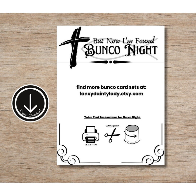 Cross Bunco, Bunco Cards, Bunco Score Sheet, Bunco Score Card, Bunco ...