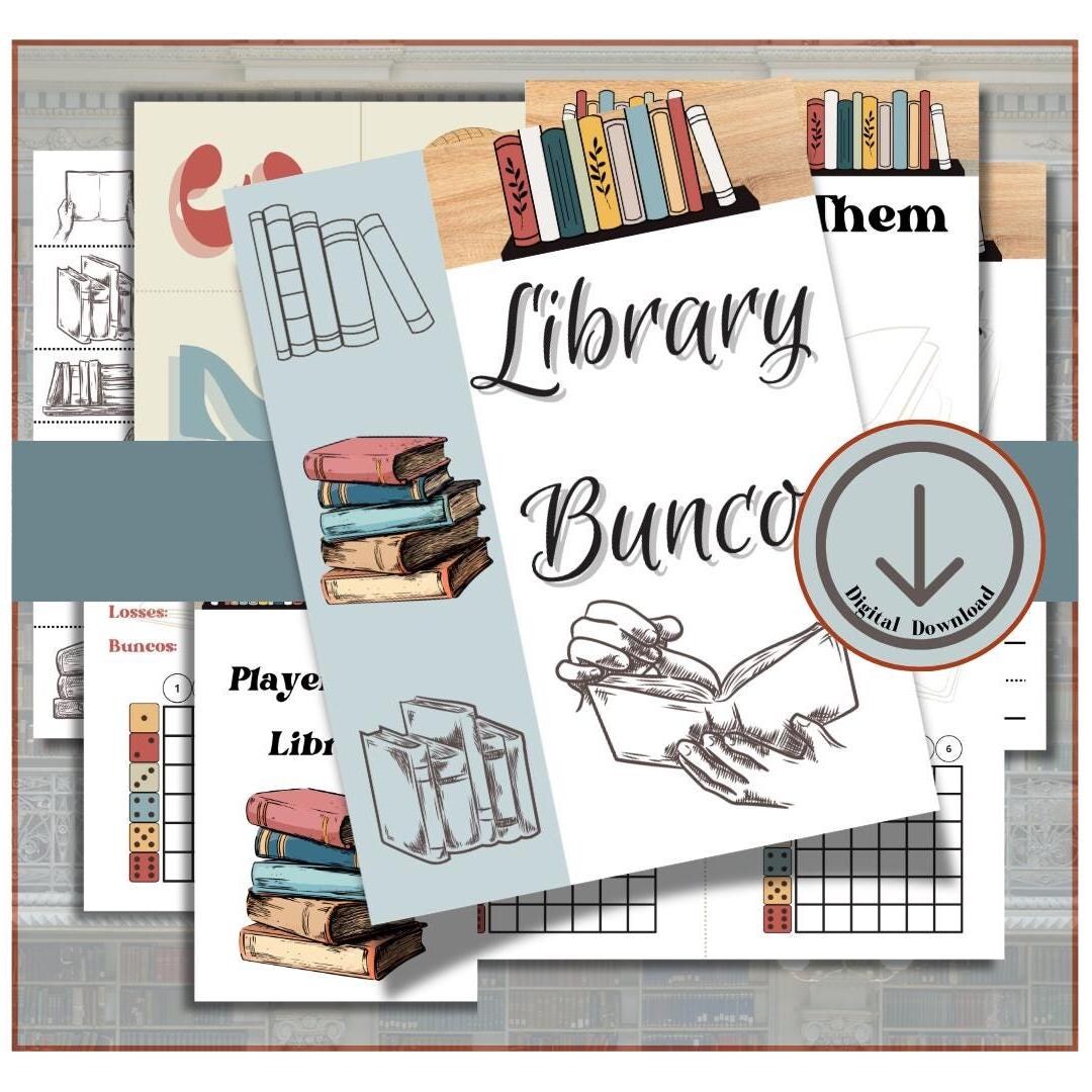 Bunco Score Card, Bunco Score Sheet, Bunco Digital, Bunco Download ...
