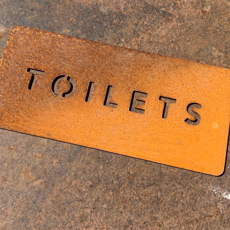 Corten Address Sign - Etsy