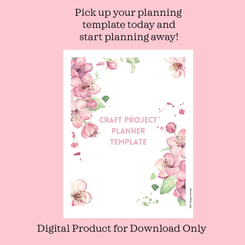 Craft Project Planning Template - Etsy