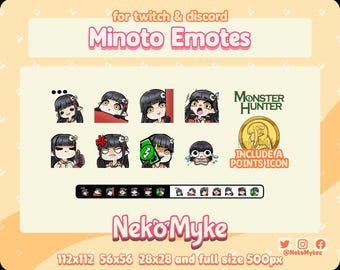 Monster Hunter Twitch & Discord Emotes Monster Hunter Emotes for Sub ...