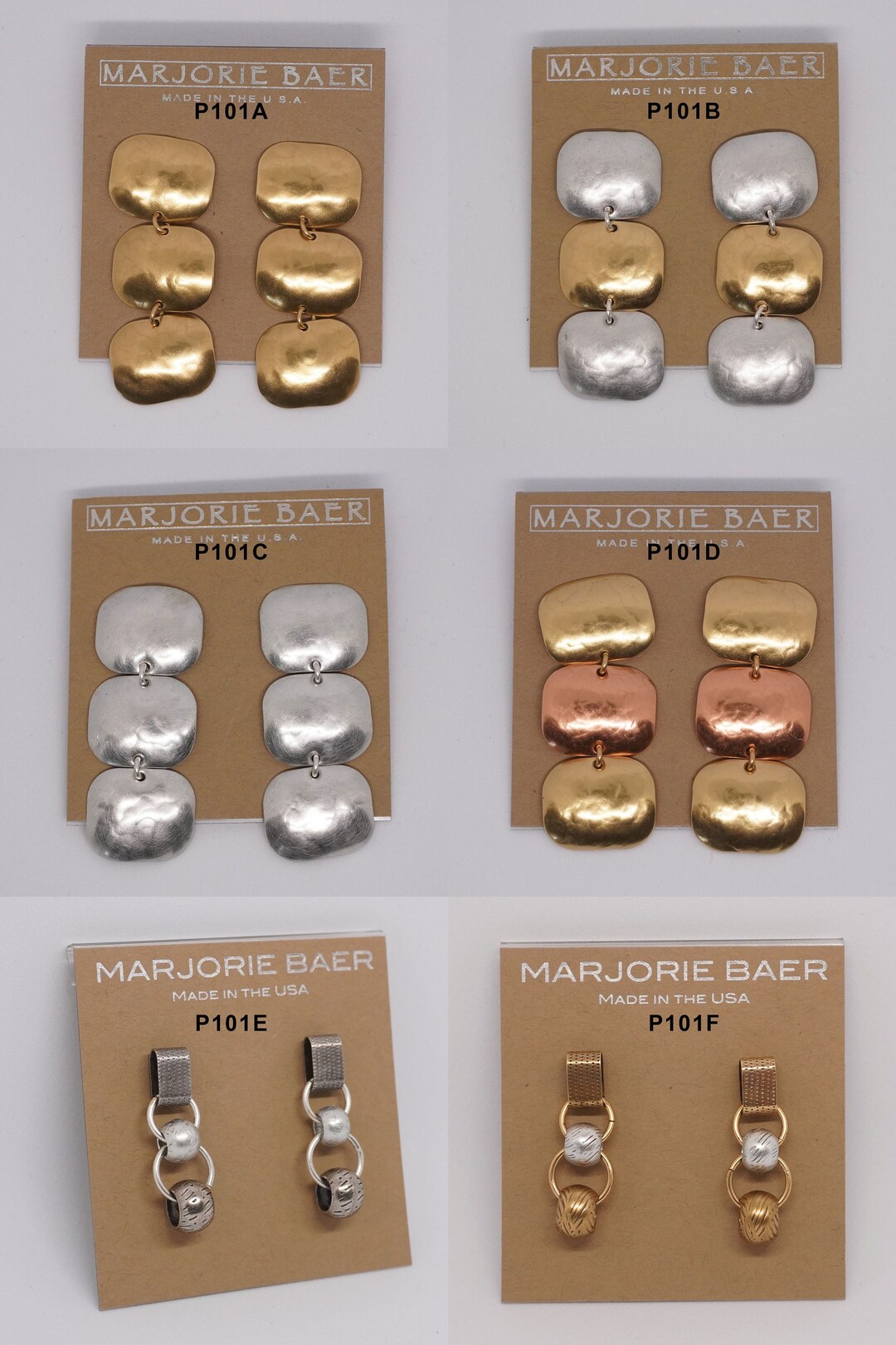 Marjorie Baer (for Pierced Ears) Handmade Earring, Mother’s Day Gift ...