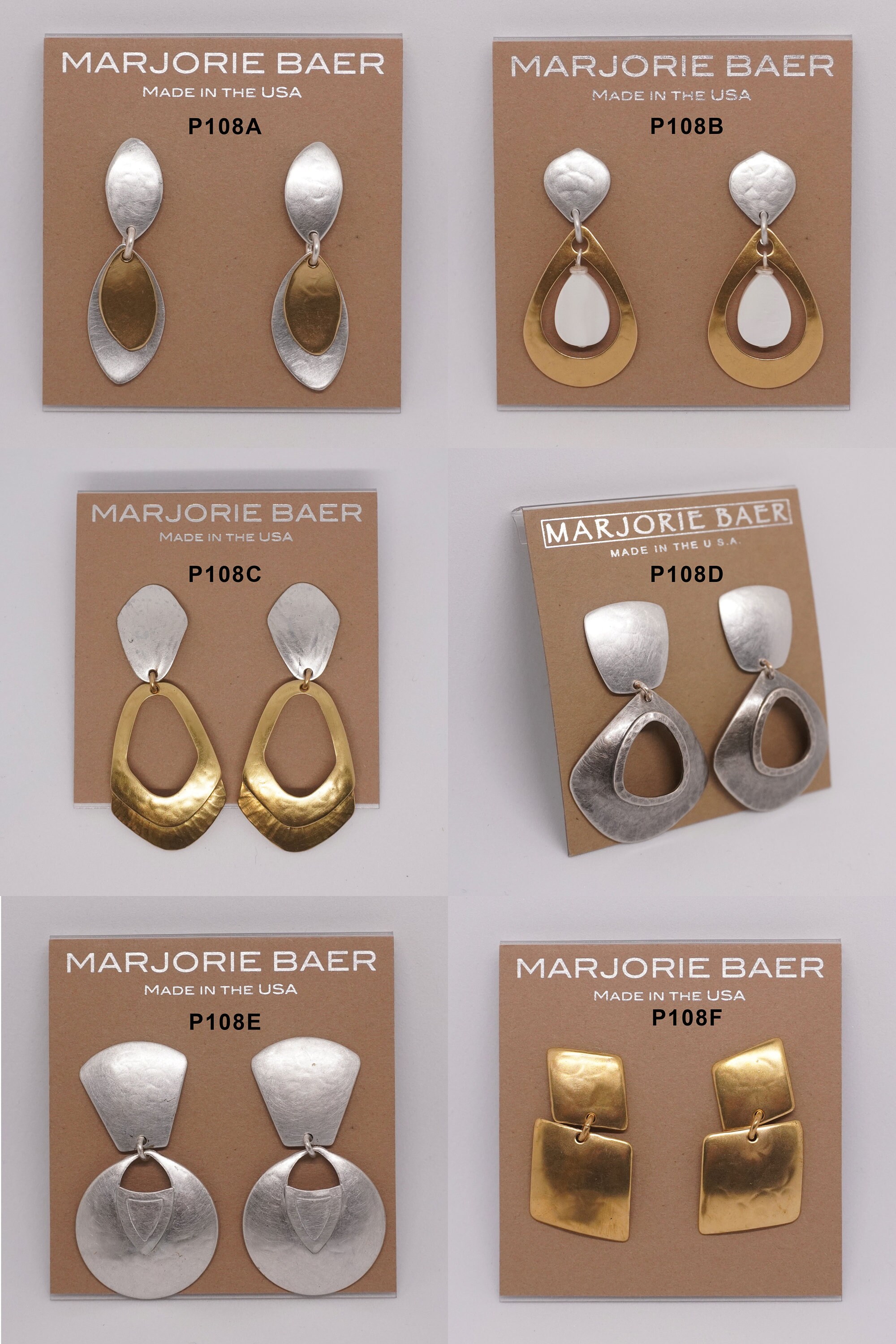 Marjorie Baer (for Pierced Ears) Handmade Earring, Mother’s Day Gift ...