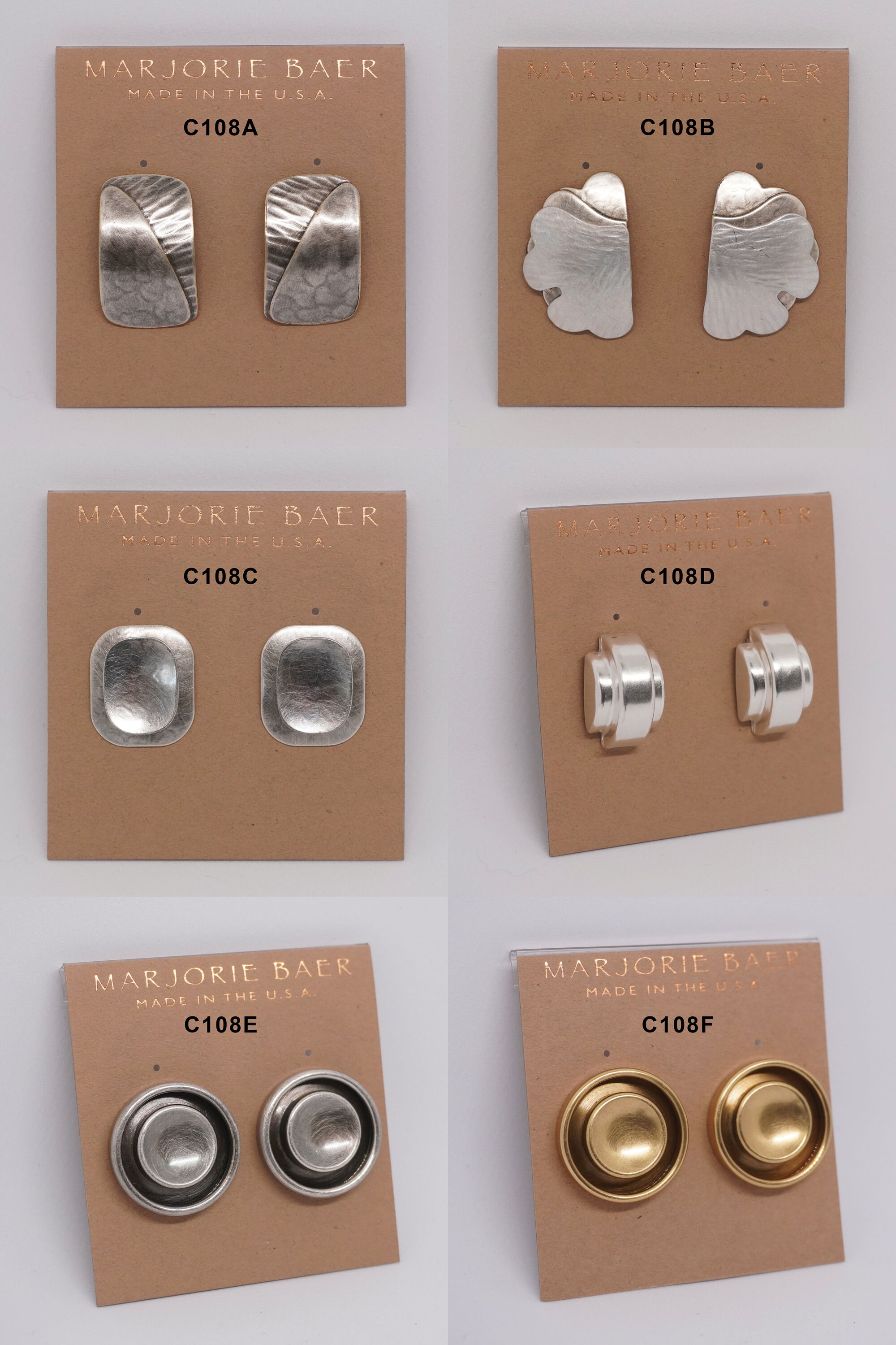 Marjorie Baer Handmade Clip on (for Non-pierced Ears) Earring, Mother’s ...