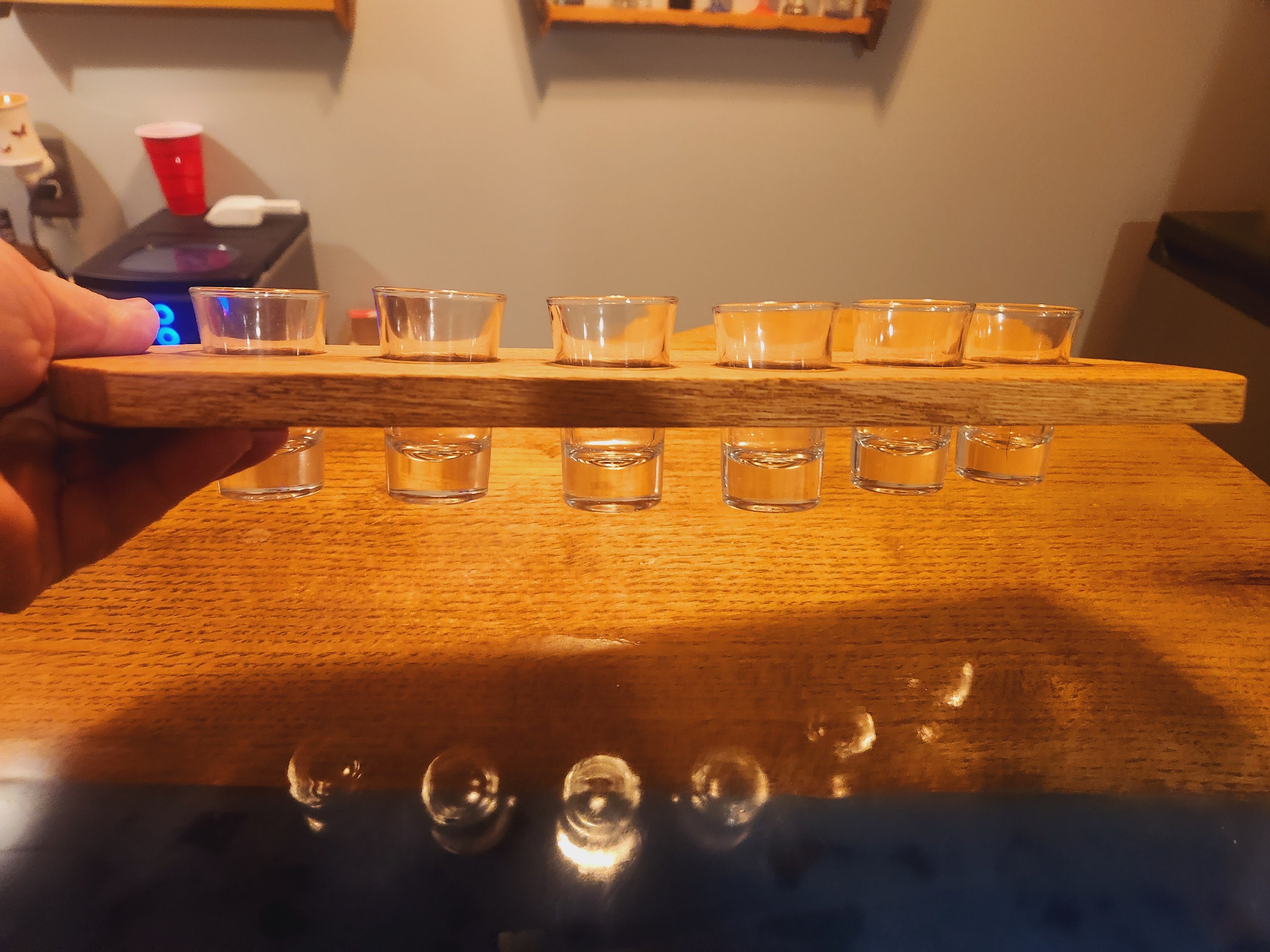Shot Glass Flight Board, Shot Flight, Party Tray, Charcuterie, Handmade ...